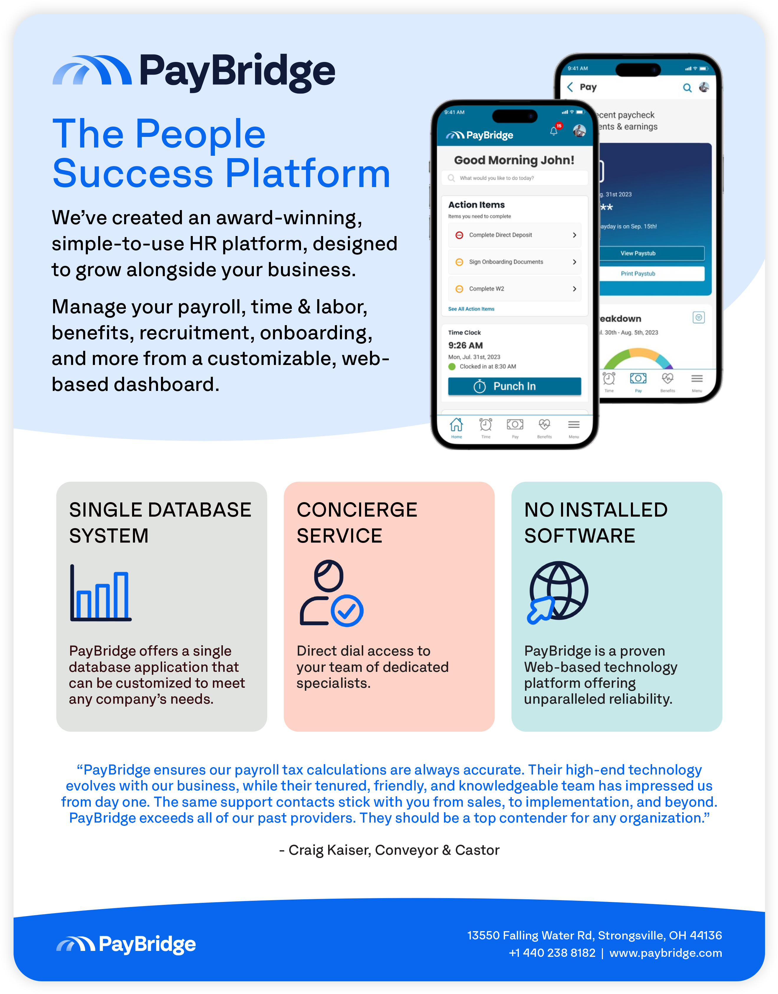 Platform Overview | The People Success Platform | PayBridge